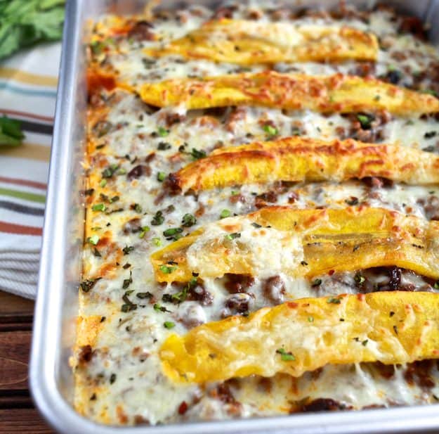 Pastelon (Sweet Plantain "Lasagna") | The Noshery
