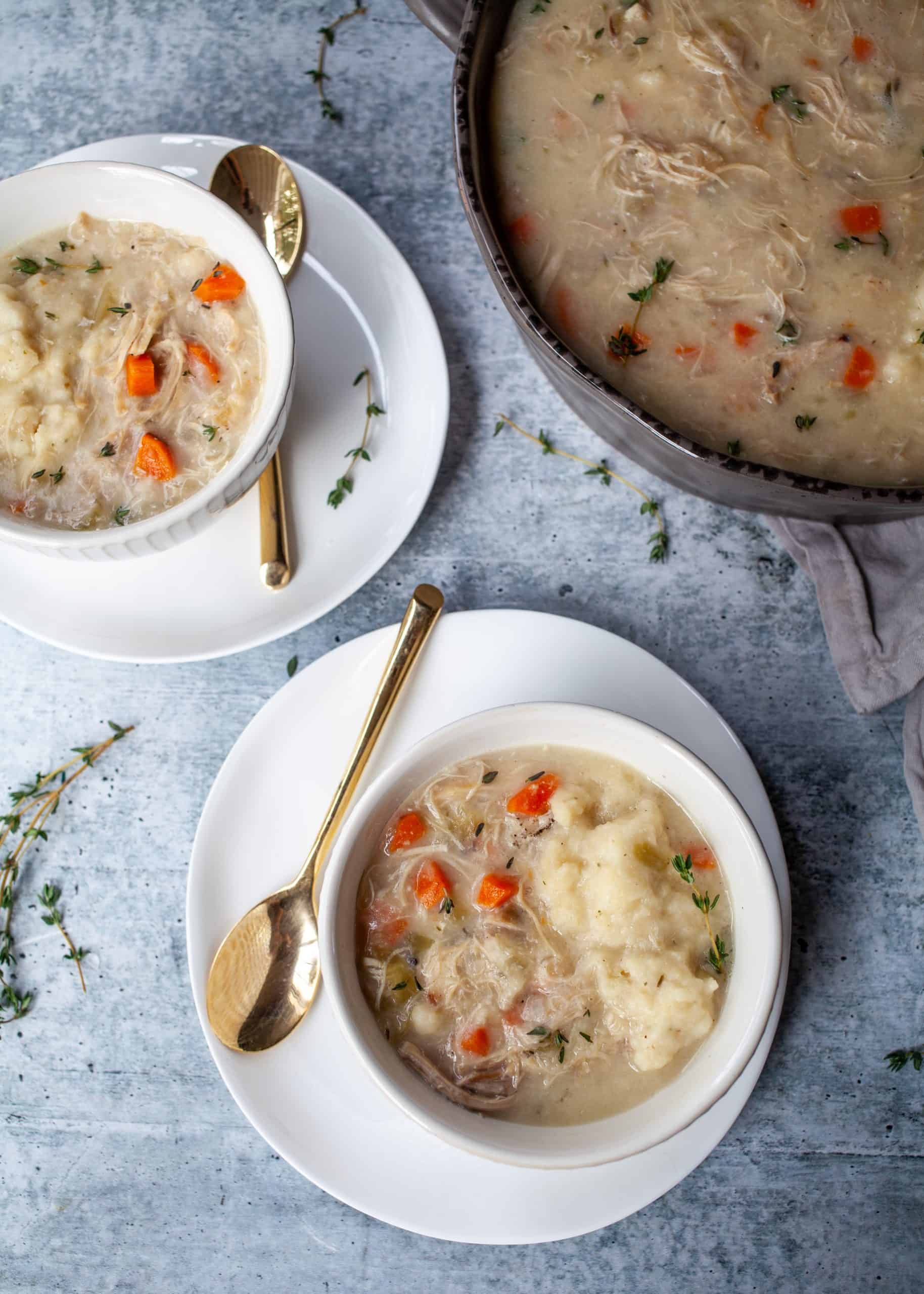 Instant Pot Chicken and Dumplings - The Noshery