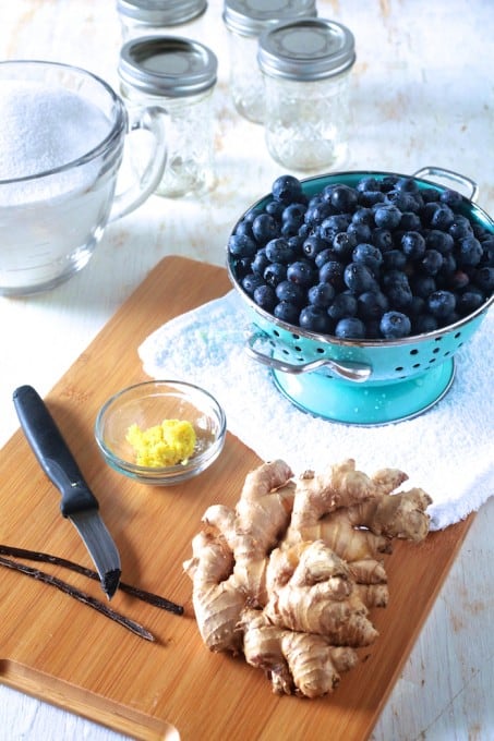 Blueberry Ginger Jam | TheNoshery.com