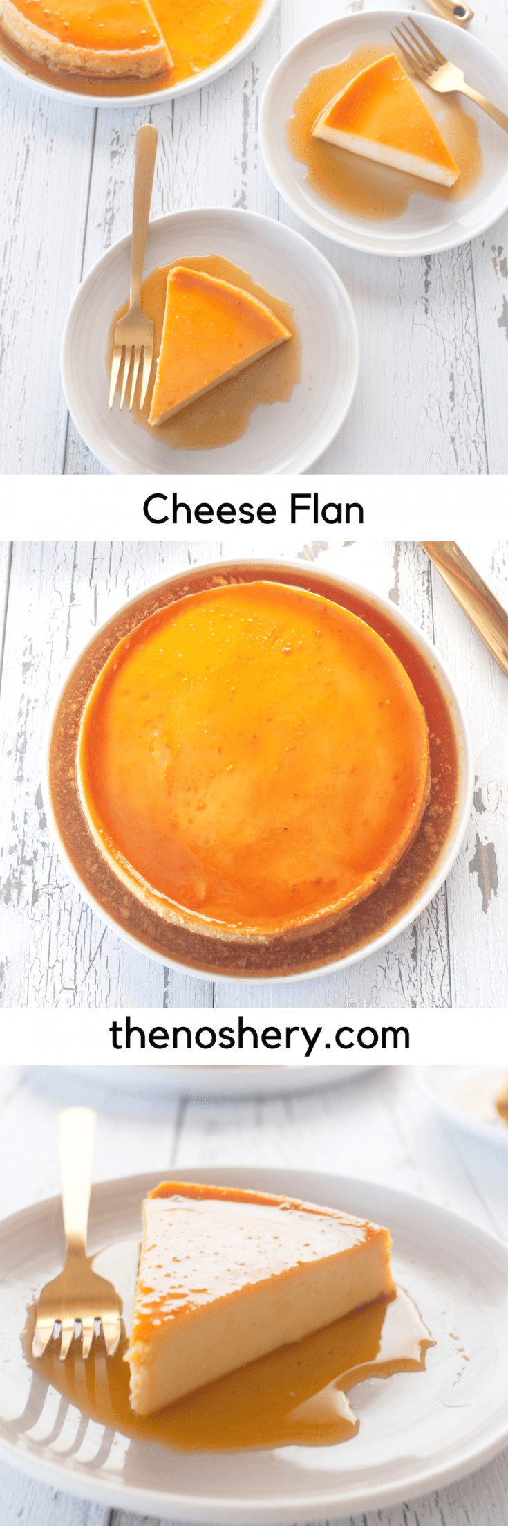 Cheese Flan (Flan de Queso) - The Noshery