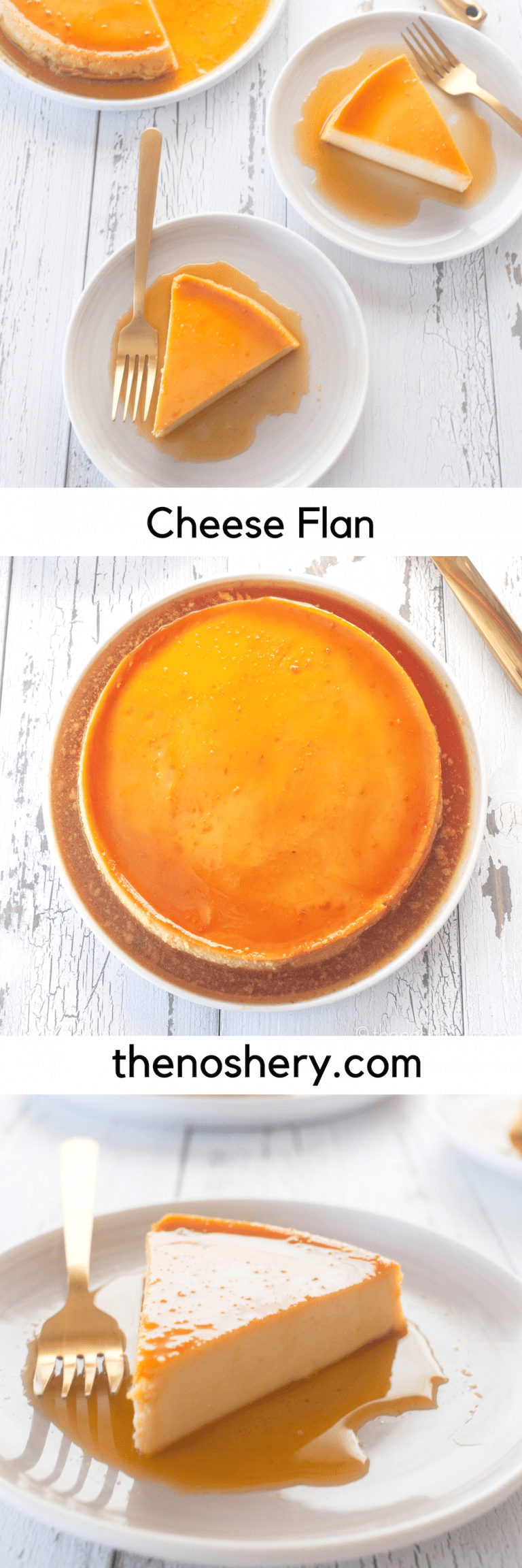 Cheese Flan (Flan de Queso) - The Noshery