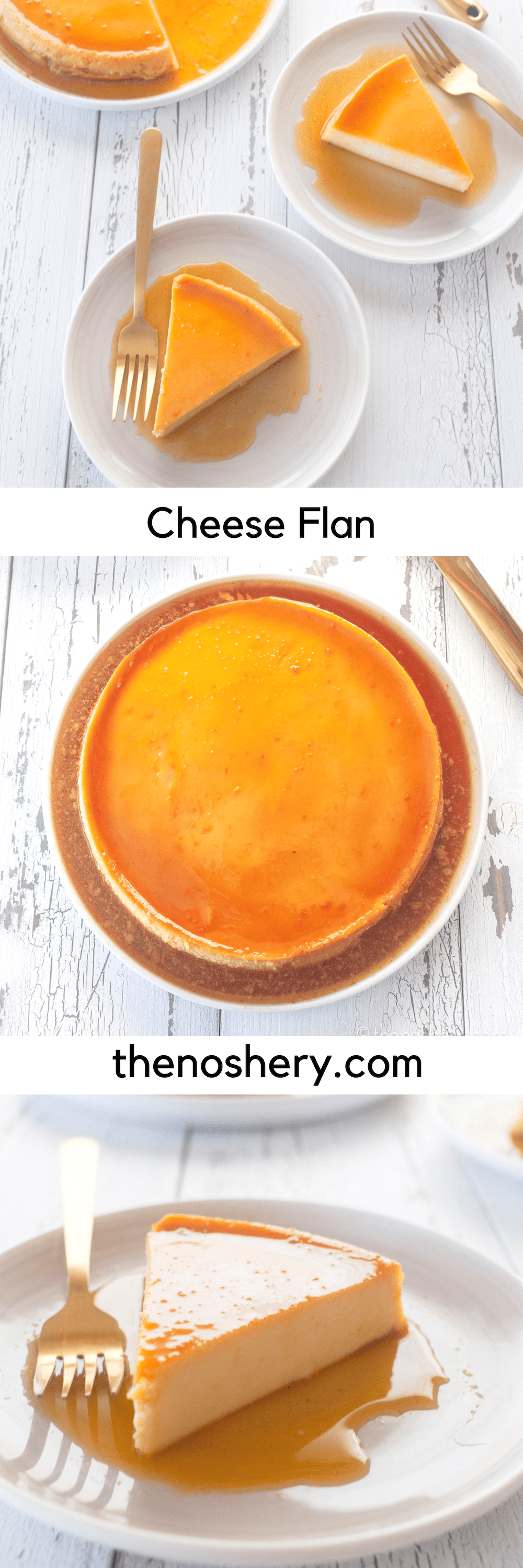 Cheese Flan (Flan de Queso) - The Noshery