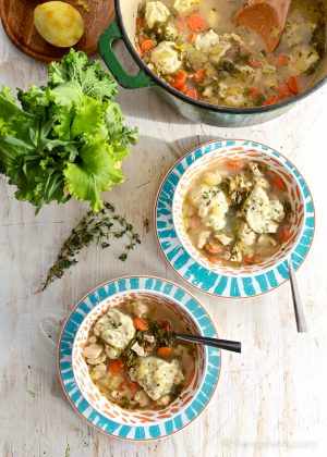 Lemon Chicken and Dumplings - The Noshery
