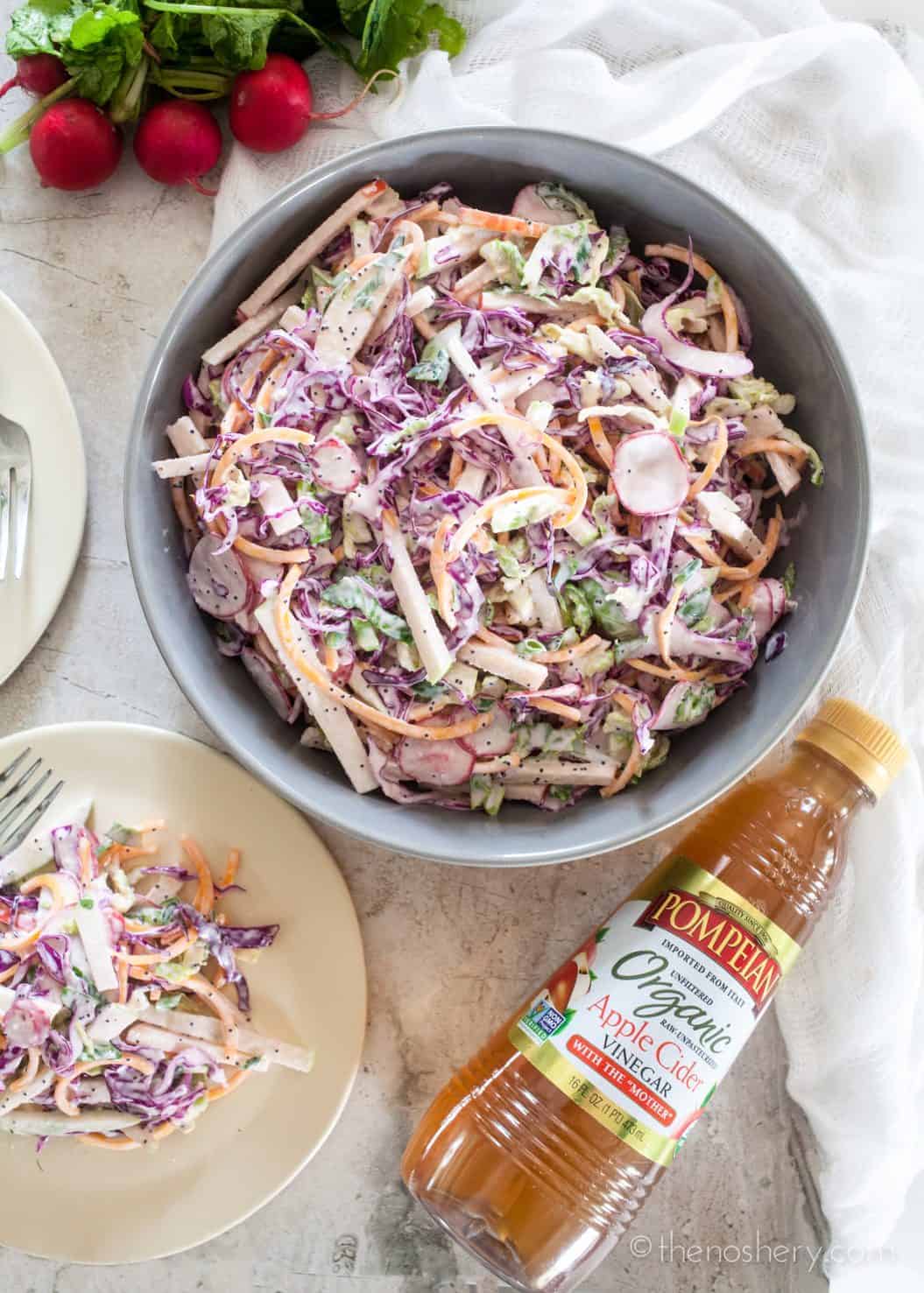 Crisp Apple and Brussels Sprout Slaw with Tangy Poppy Dressing - The ...