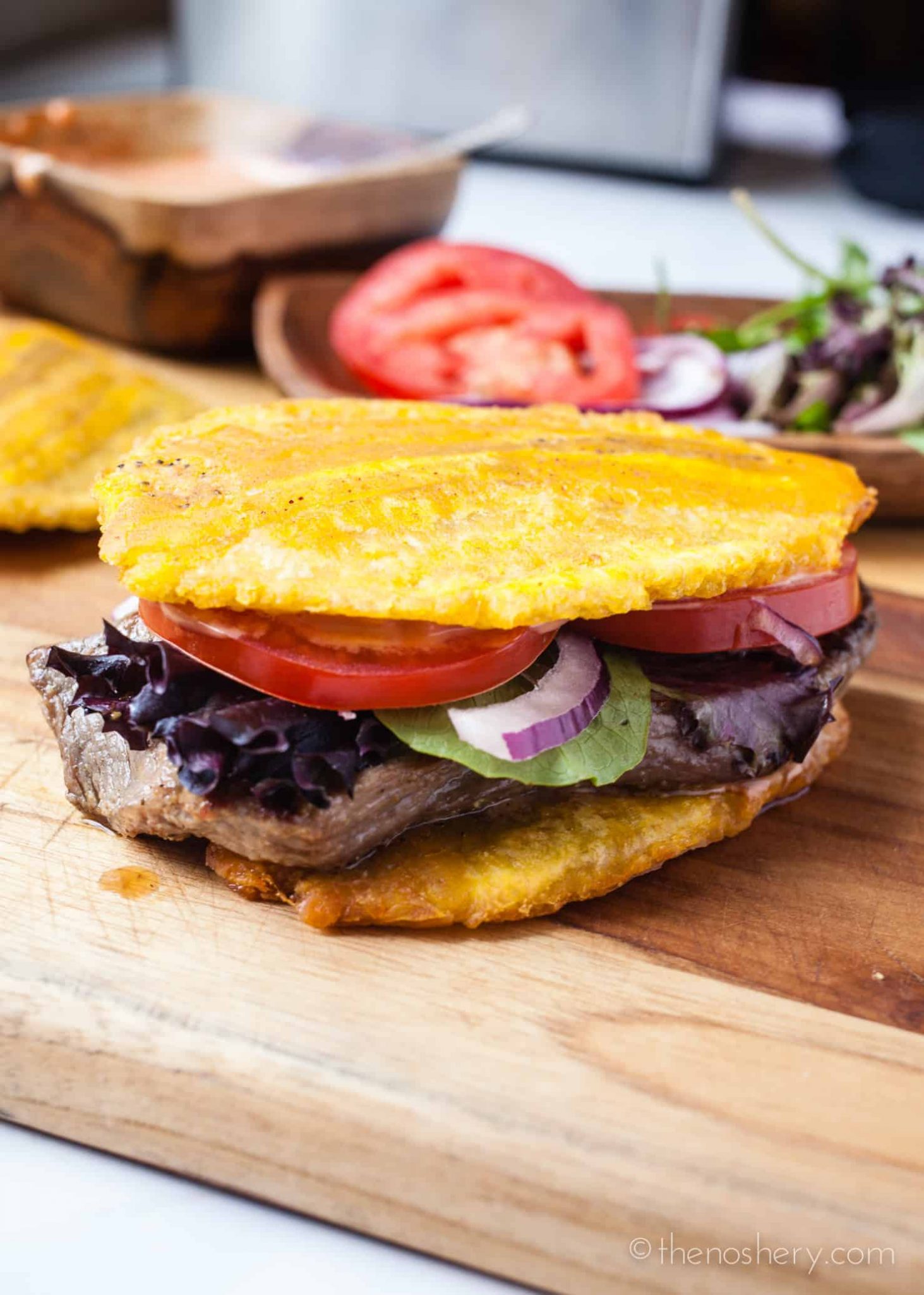 Jibarito (Plantain and Steak Sandwich) - The Noshery