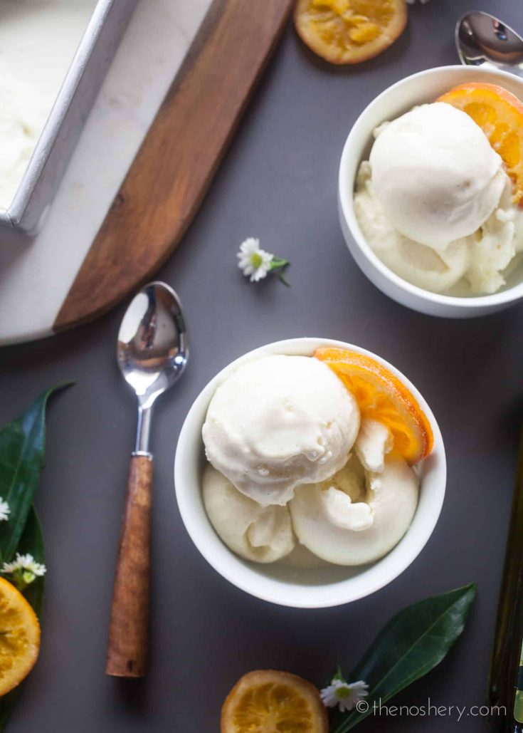 Orange Blossom and Olive Oil Gelato - The Noshery