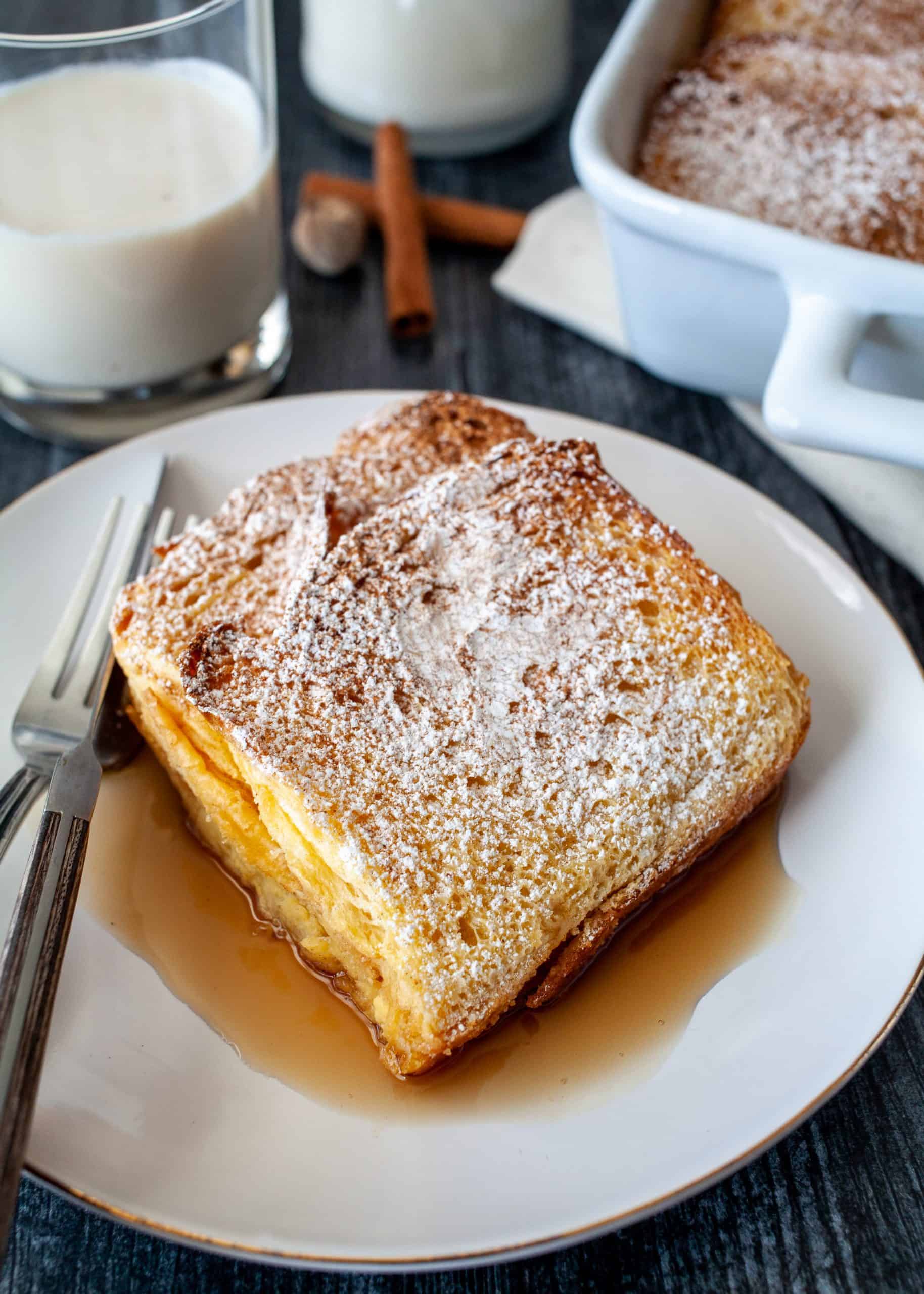 Baked Rum Coconut French Toast (Coquito Baked French Toast)