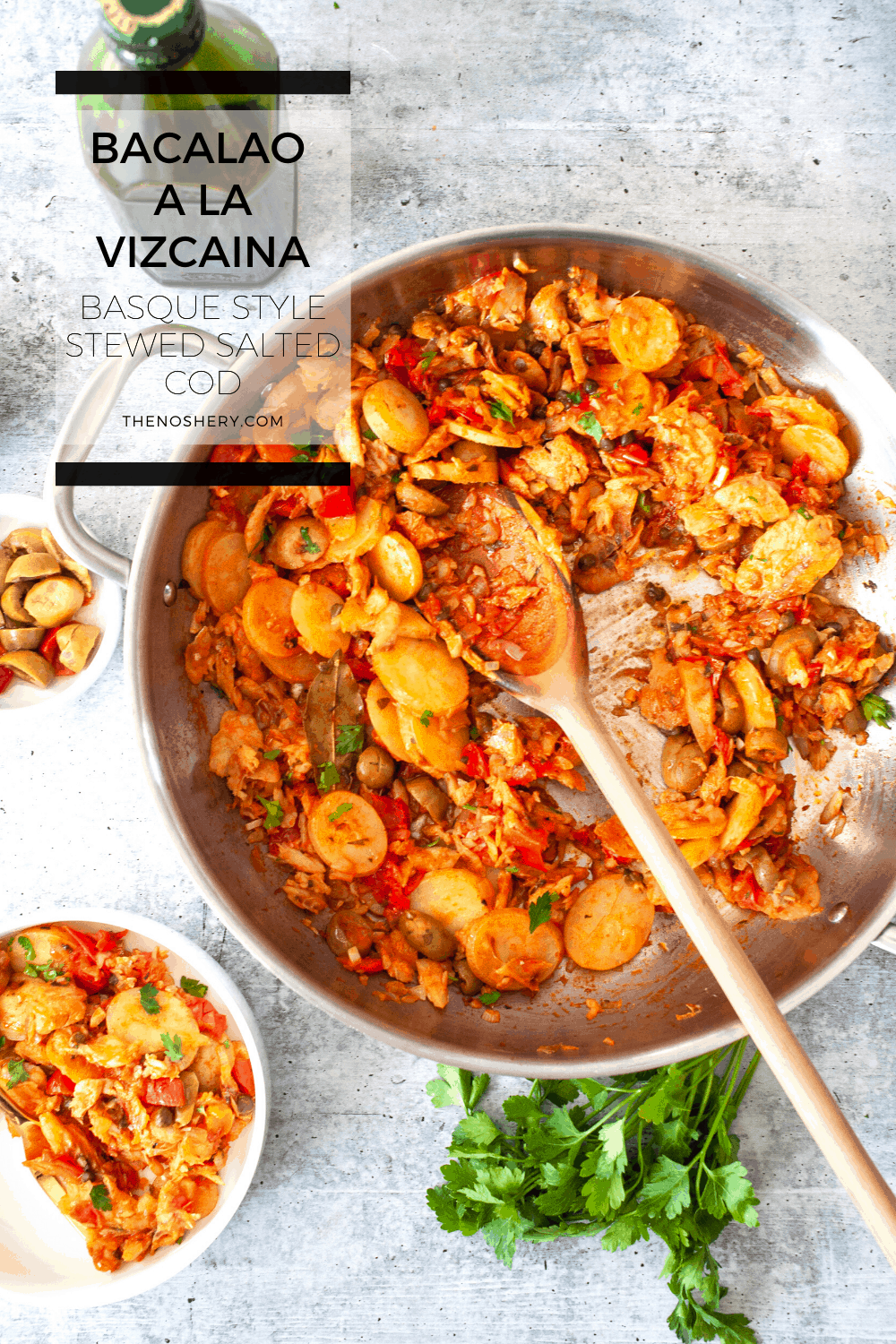 Bacalao a la Vizcaina (Basque Style Stewed Salted Cod) - The Noshery