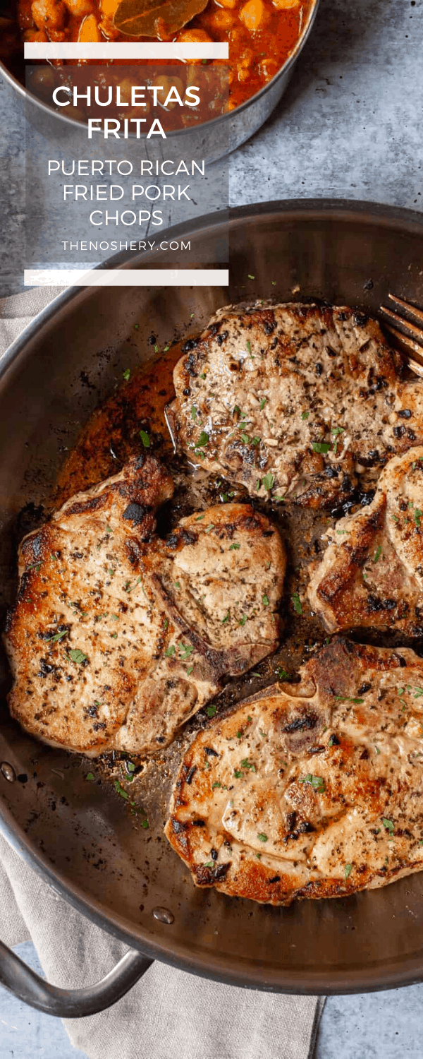 Chuleta Frita (Puerto Rican Fried Pork Chops) - The Noshery