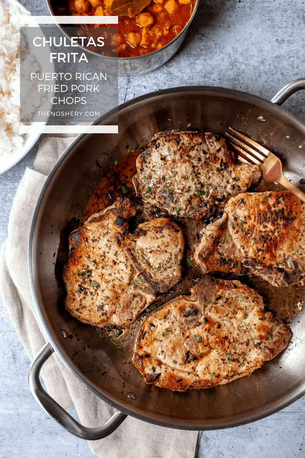 Chuleta Frita (Puerto Rican Fried Pork Chops) - The Noshery