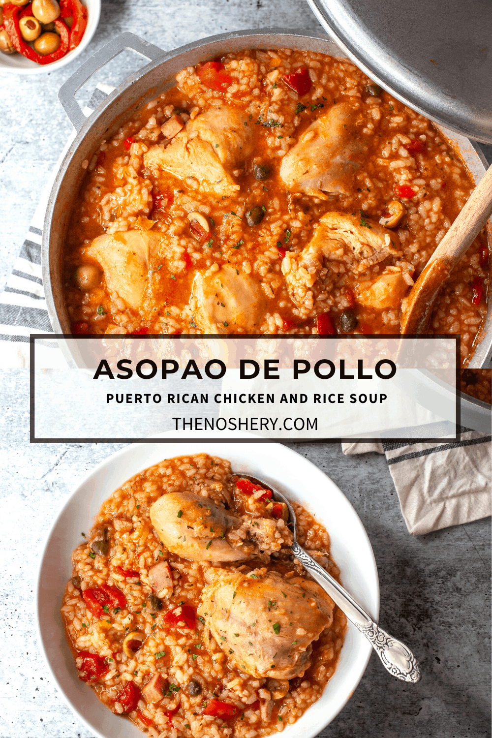 Asopao de Pollo (Puerto Rican Chicken and Rice Soup) - The Noshery